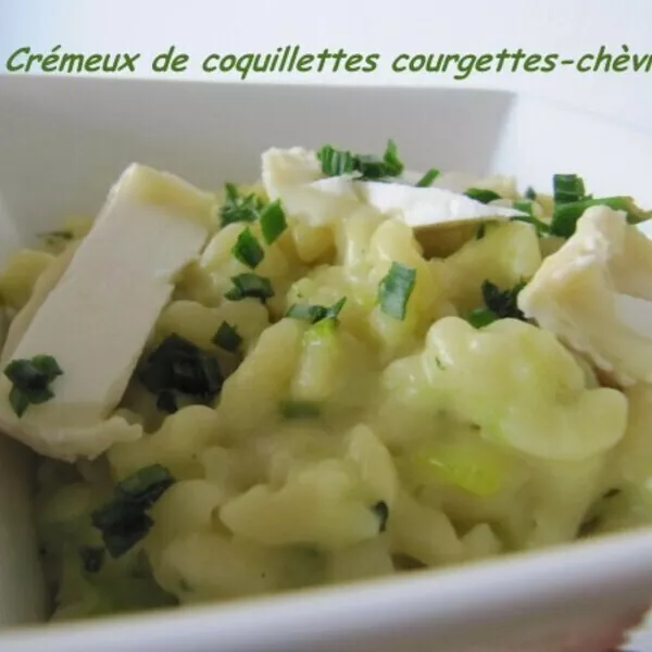 Crémeux coquillettes, courgettes, chèvre, basilic - Recette i-Cook'in ...