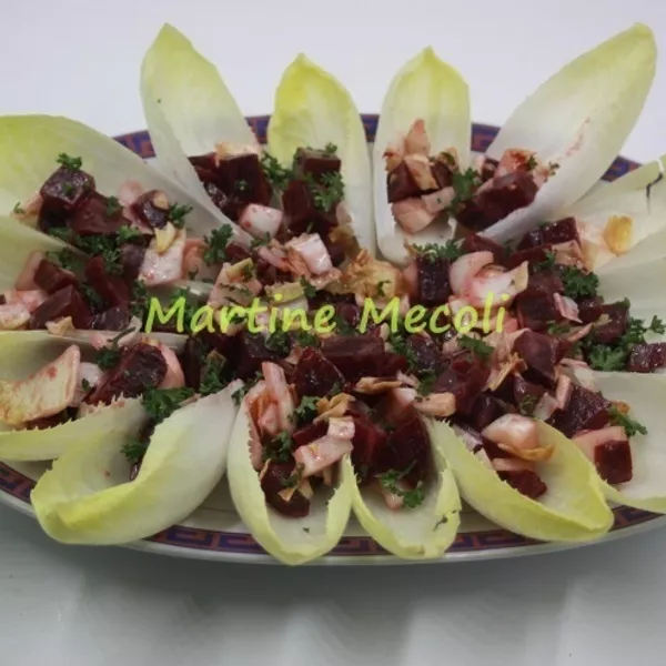 Betteraves rouges et endives à la vinaigrette - Recette i-Cook'in | Guy ...