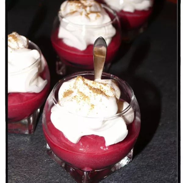 Mousse betteraves, chantilly au cumin - Recette i-Cook'in | Guy Demarle