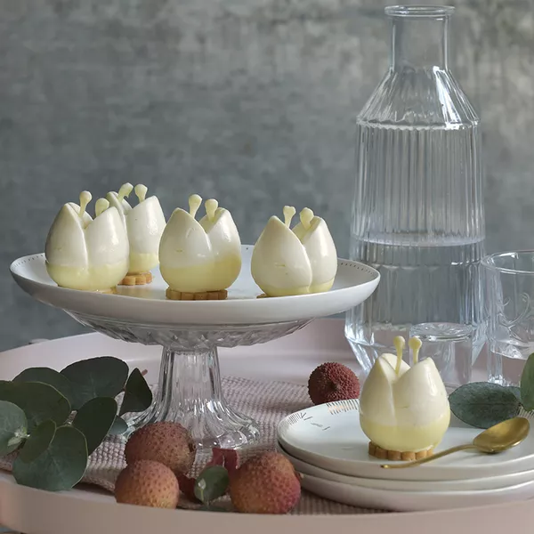 Tulipes blanches saveur litchi | Guy Demarle
