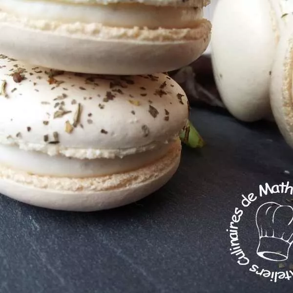 Coques macarons basilic - Recette i-Cook'in | Guy Demarle