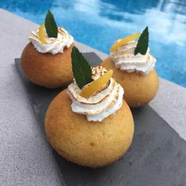Sphères lemon mojito meringuées - Recette i-Cook'in | Guy Demarle