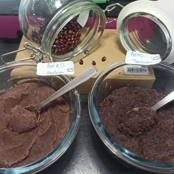 Anko Tsubuan et koshian (=pâte de haricots rouges azukis sucrée) | Guy ...