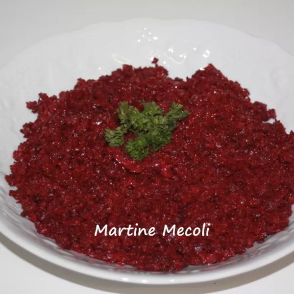 Betteraves rouges crues râpées à la vinaigrette sans cook'in | Guy Demarle