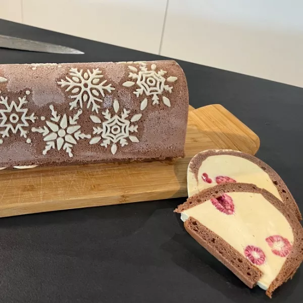 Bûche passion framboises | Guy Demarle