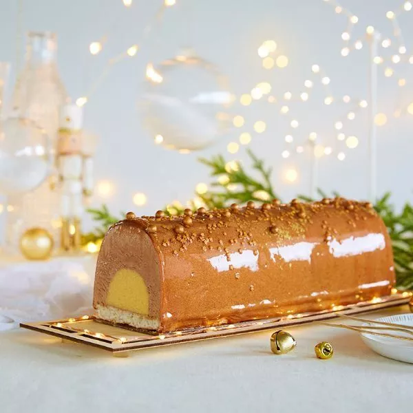 Bûche exotique chocolat passion vanille | Guy Demarle