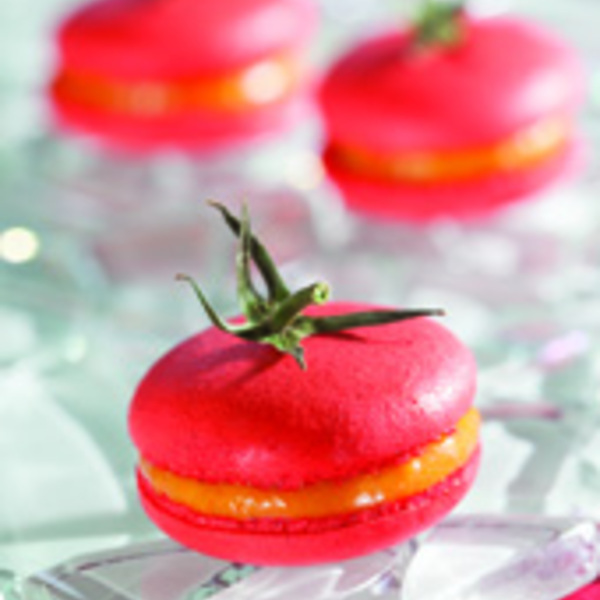 { Macarons tomate, fromage frais et basilic } - Recette i-Cook'in | Guy Demarle