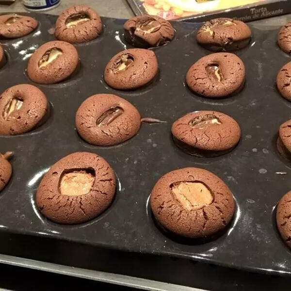 Fondants au chocolat, coeur filant de caramel (michoko) de Didou ...