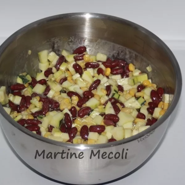 Salade de haricots rouges, maïs et courgettes sans cook'in | Guy Demarle